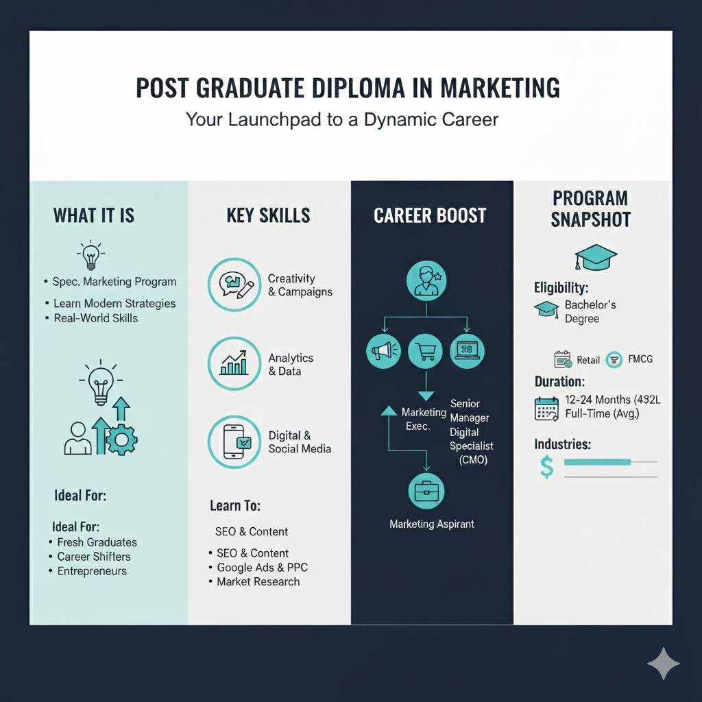 Post Graduate Diploma in Marketing : Course Details